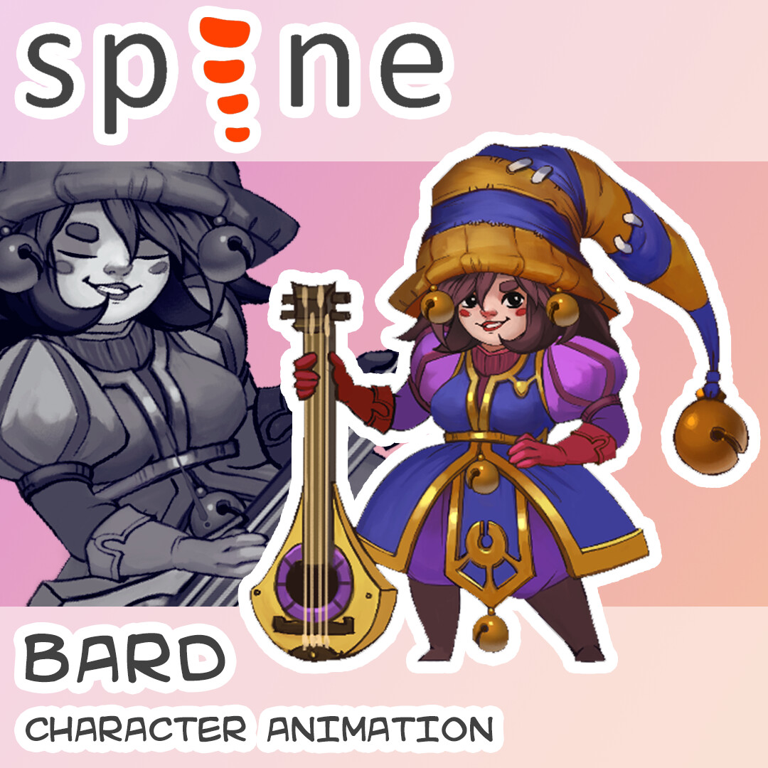 ArtStation - Bard Spine Animation