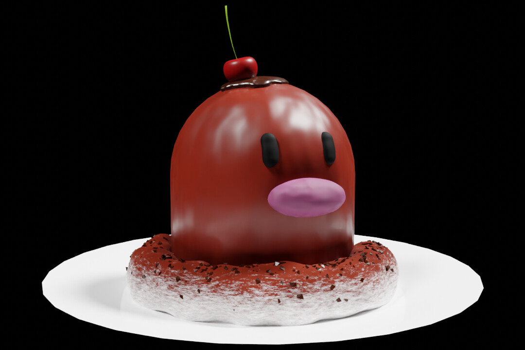 ArtStation - Diglett as chocolate cake