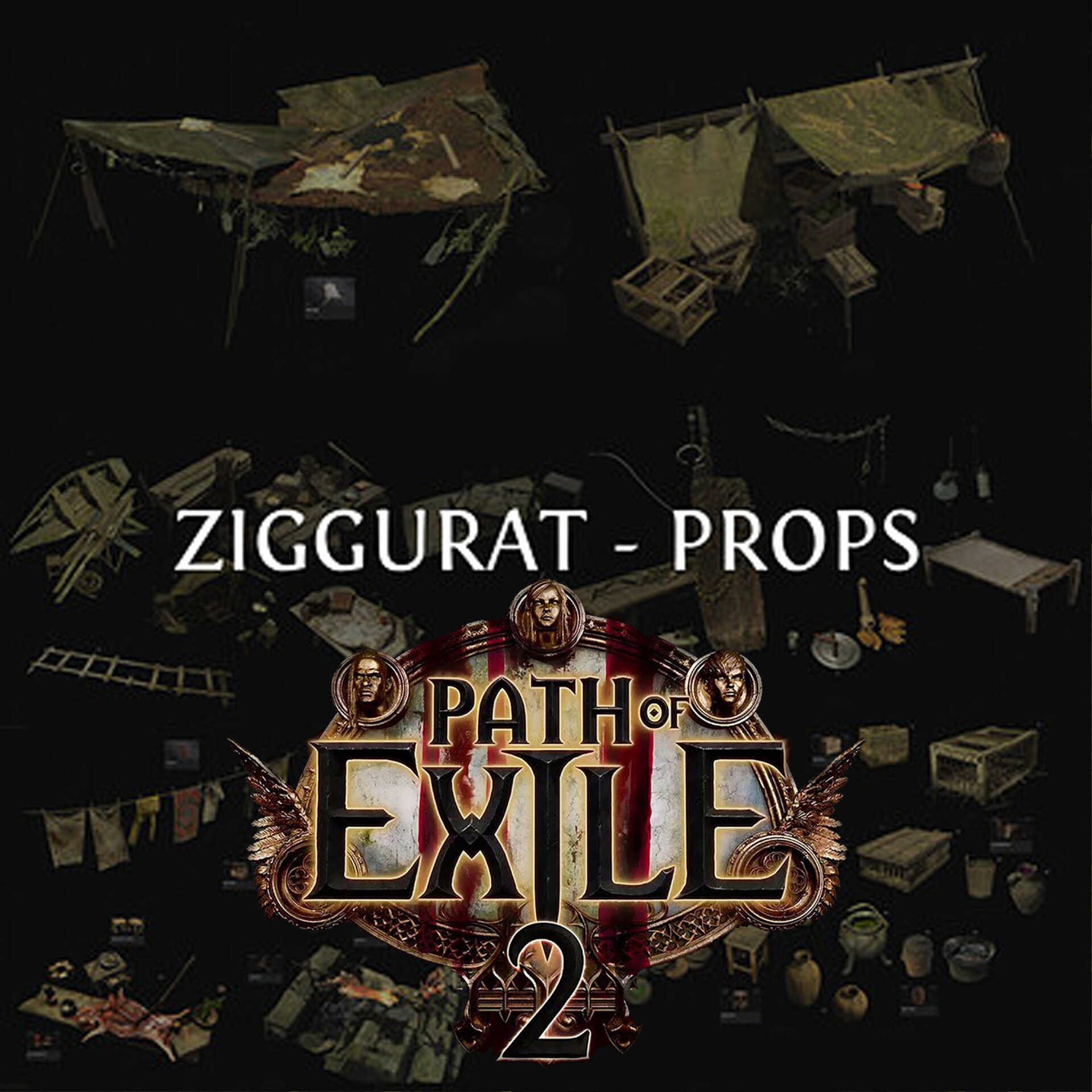 ArtStation - Path of Exile 2 - Act 3 Town - Ziggurat - Props