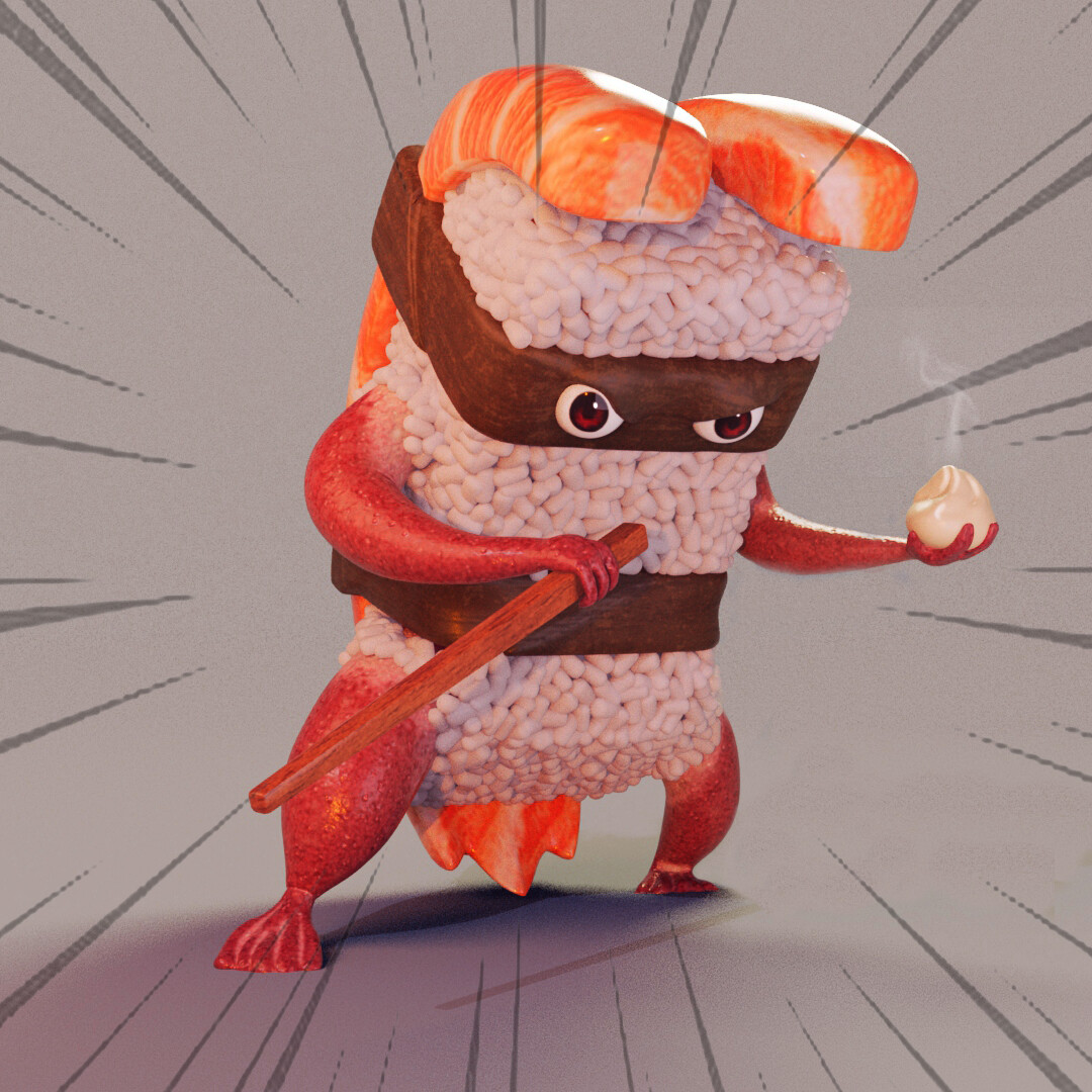 ArtStation - Sushi man