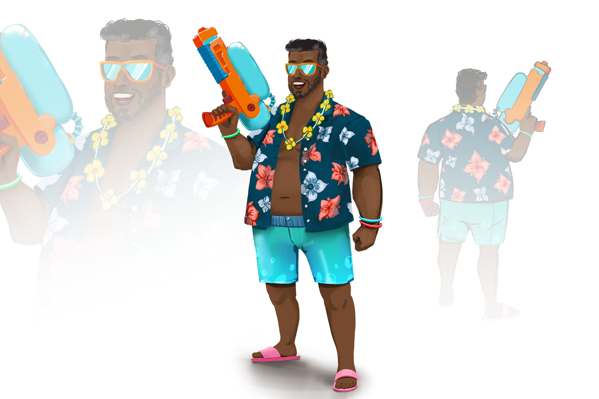 ArtStation - Pool Party Guy