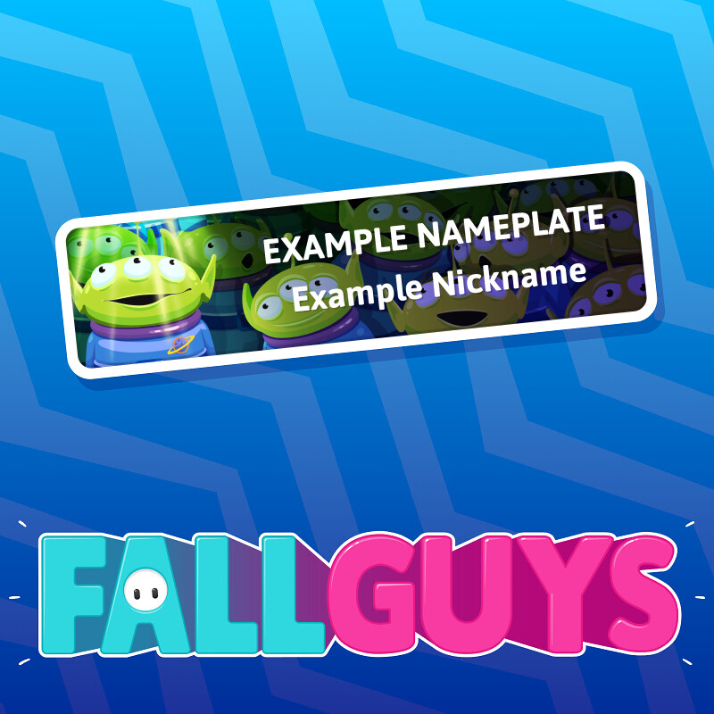 ArtStation - Fall Guys Toy Story nameplate