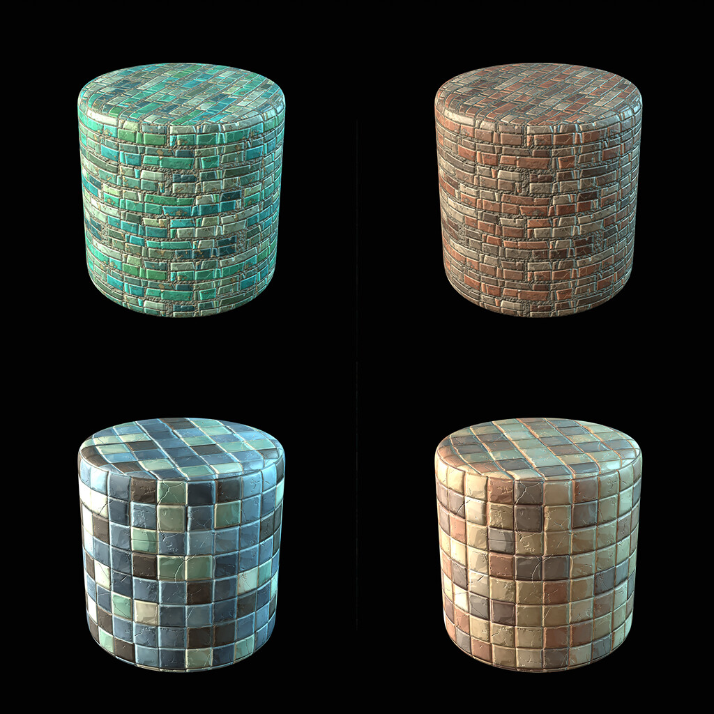 ArtStation - Stylized Stone Tiles