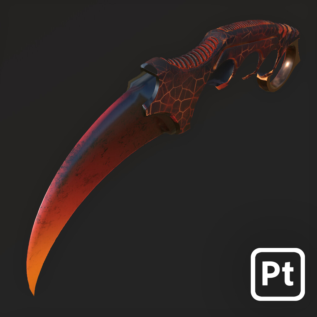 ArtStation - Kerambit Magma Claw | Knife Texturing from CS:GO