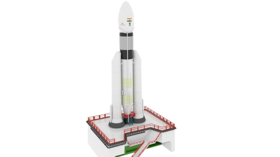 ArtStation - Chandrayan 3 Rocket LVM-3 Launcher Textured