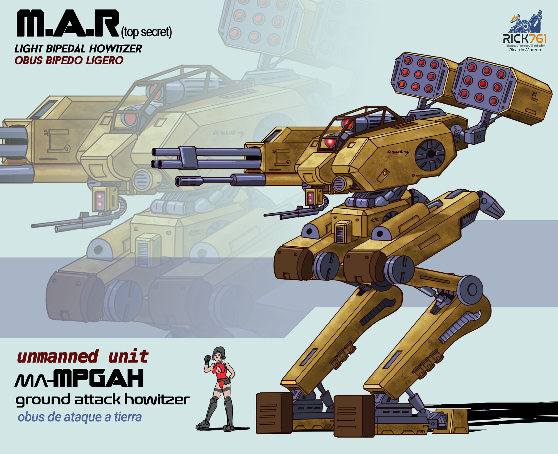 ArtStation - some bipedal mechs for M.A.R