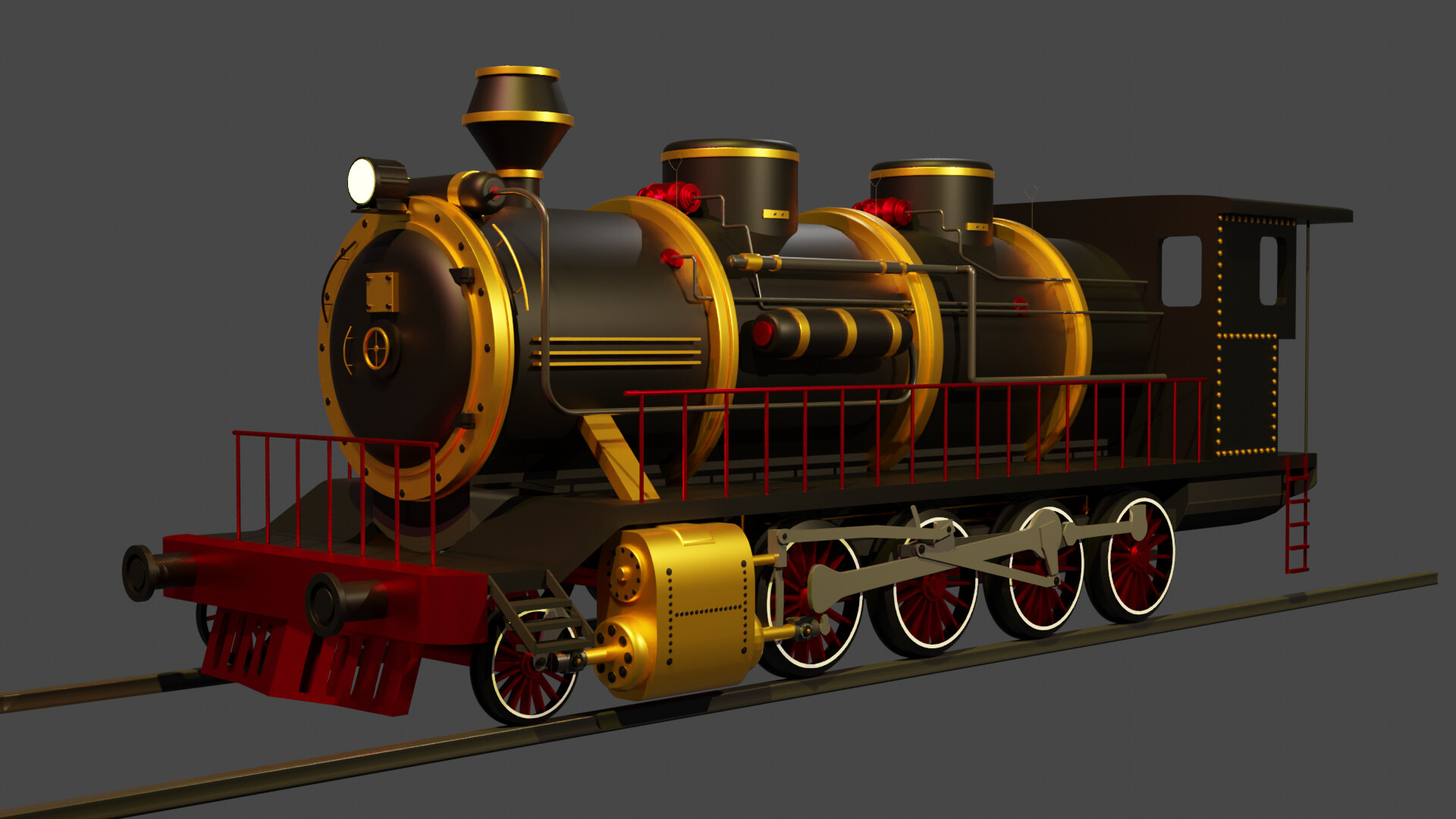 ArtStation - steam train