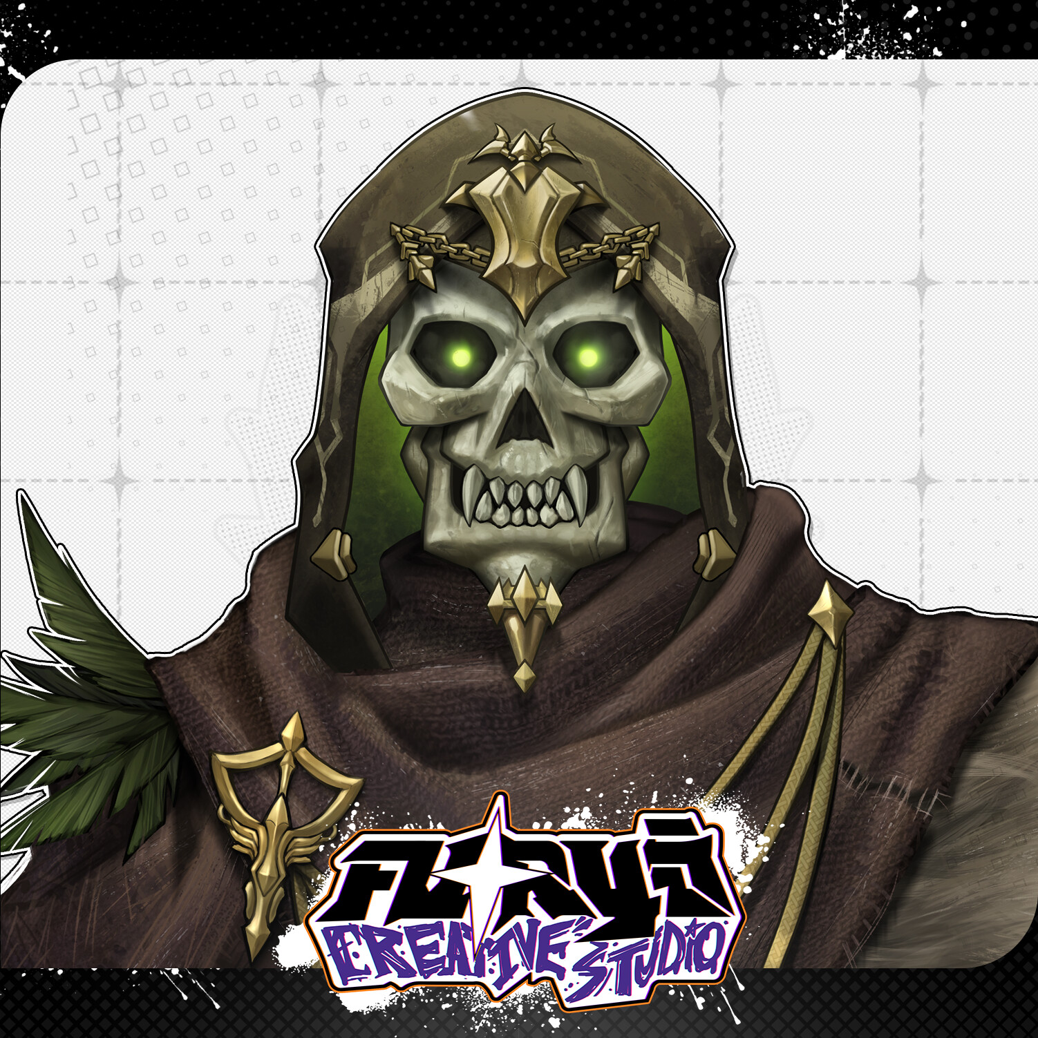 ArtStation - VTuber Model Illustration - The Lich (by FU/RYŌ)