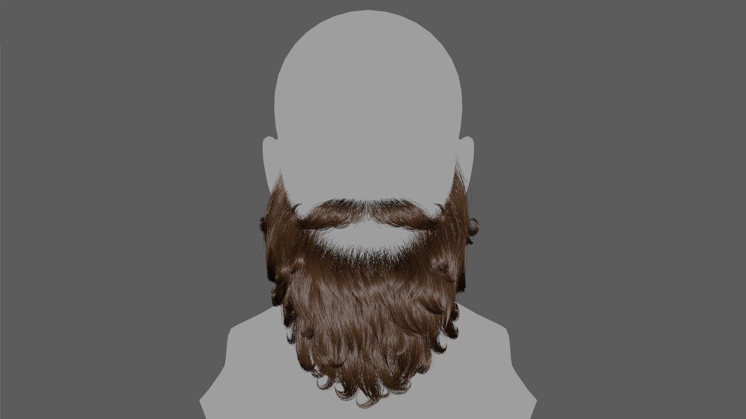 ArtStation - Realtime Xgen Groom Hair - Curly Stylized Beard