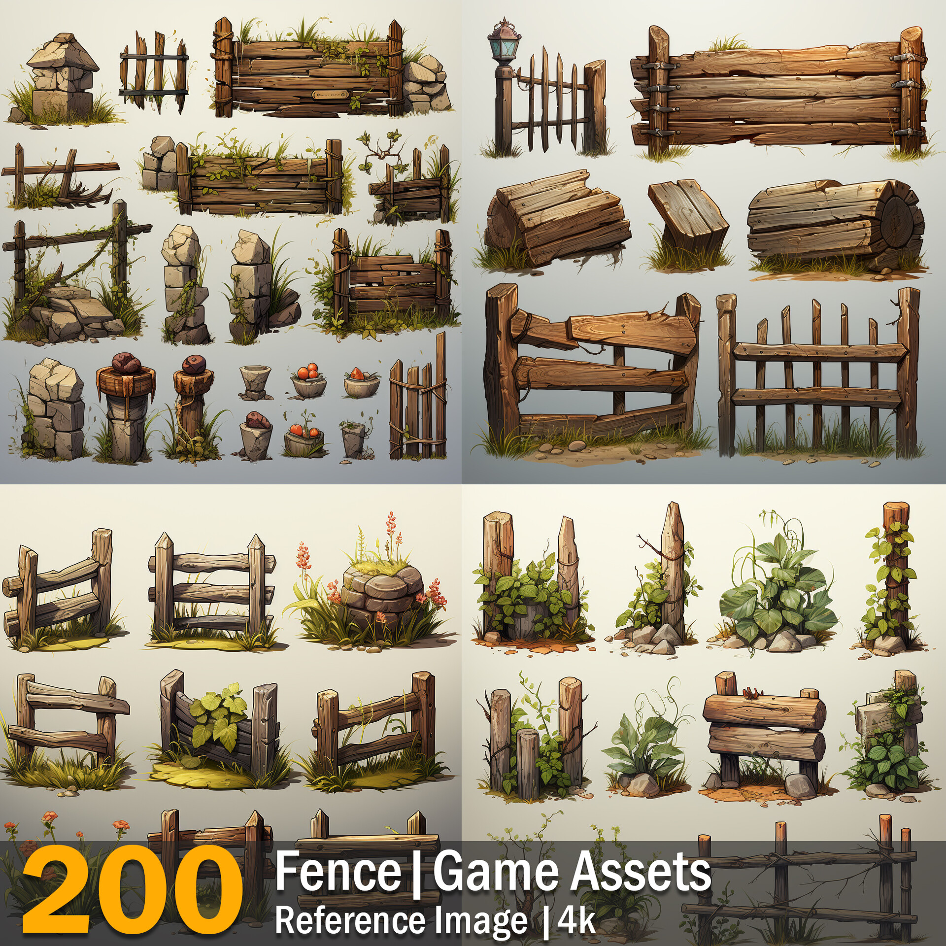 ArtStation - Fence | Game Assets | Reference Images | 4K
