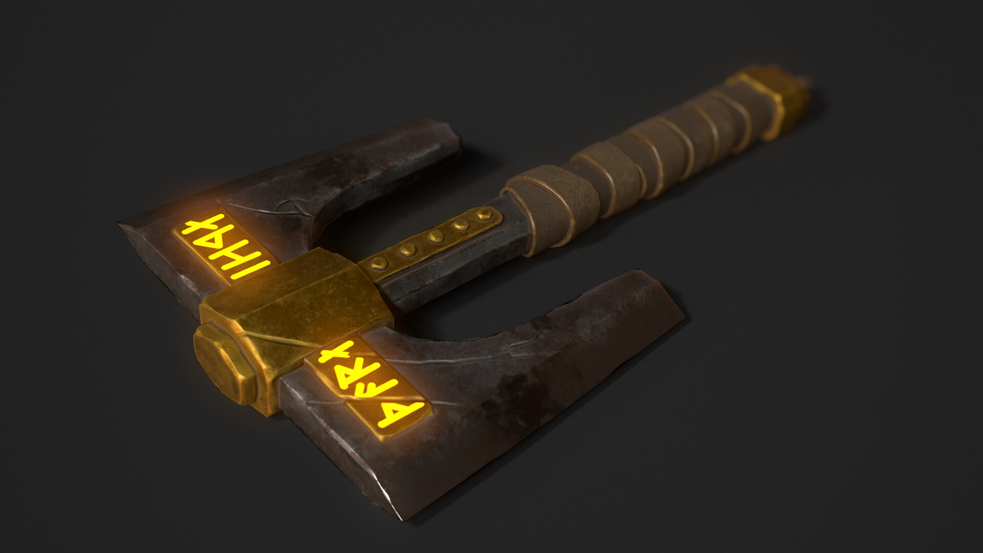 ArtStation - Dwarf Combat Axe