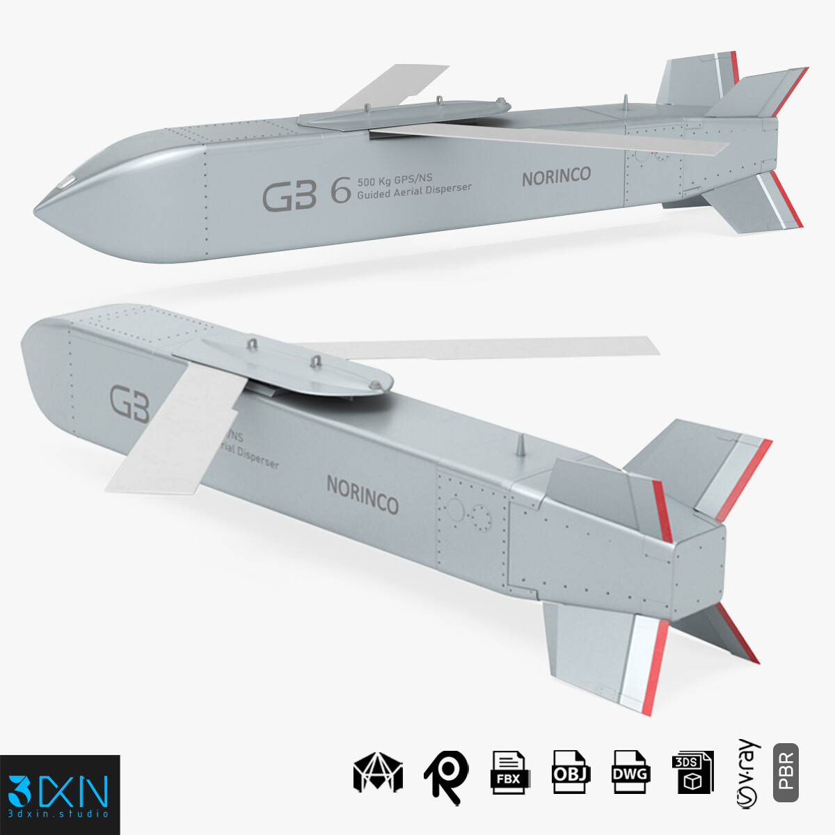 ArtStation - GB-6 JSOW Sub-Munitions Dispenser 3D Model