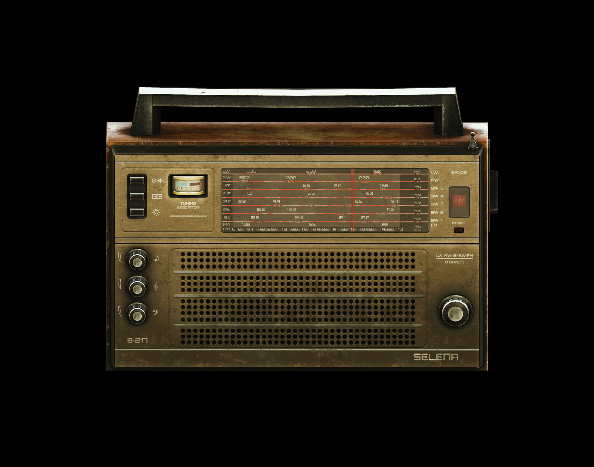 ArtStation - Old Vintage USSR Selena Radio