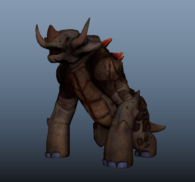 ArtStation - Big Monster Rig + Animations