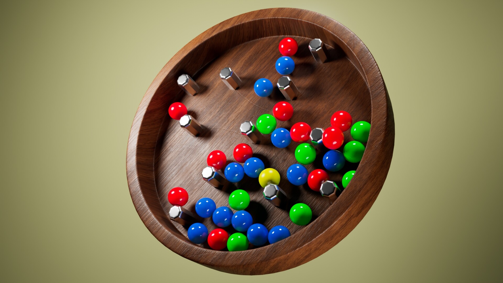 ArtStation - Rotating Disk and Falling Balls