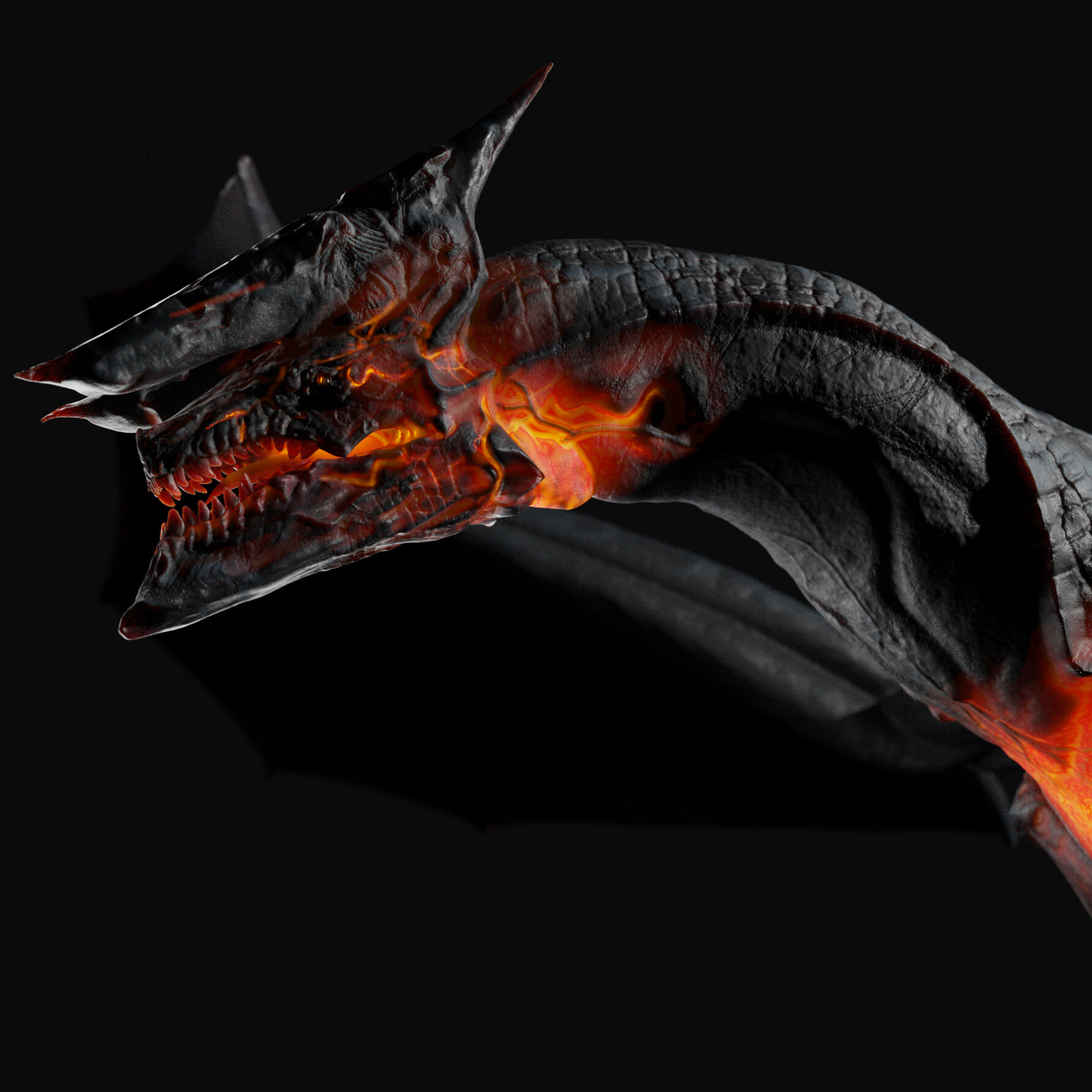 ArtStation - Dragon 3D modeling