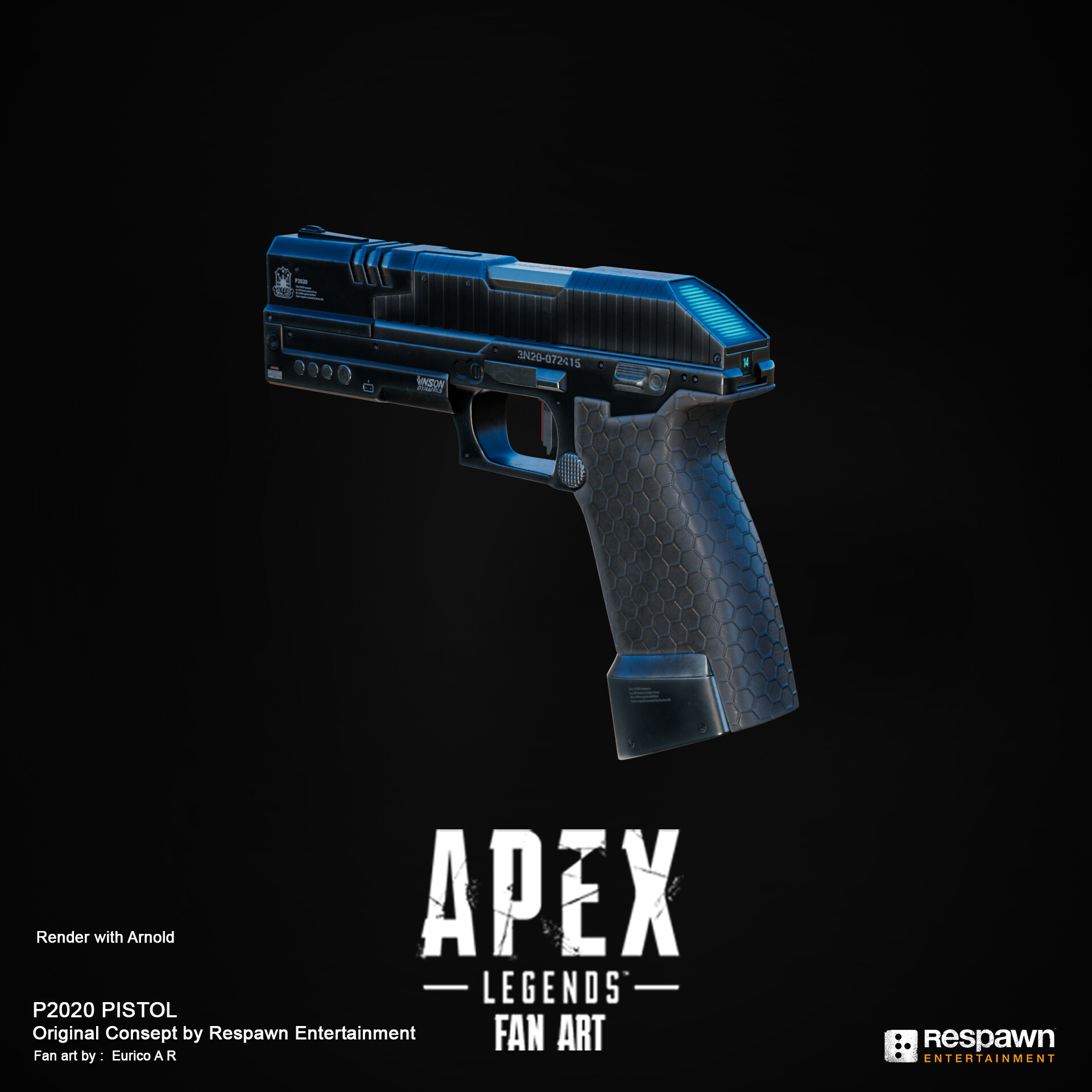 ArtStation - P2020 Pistol - Apex Legends Fan Art