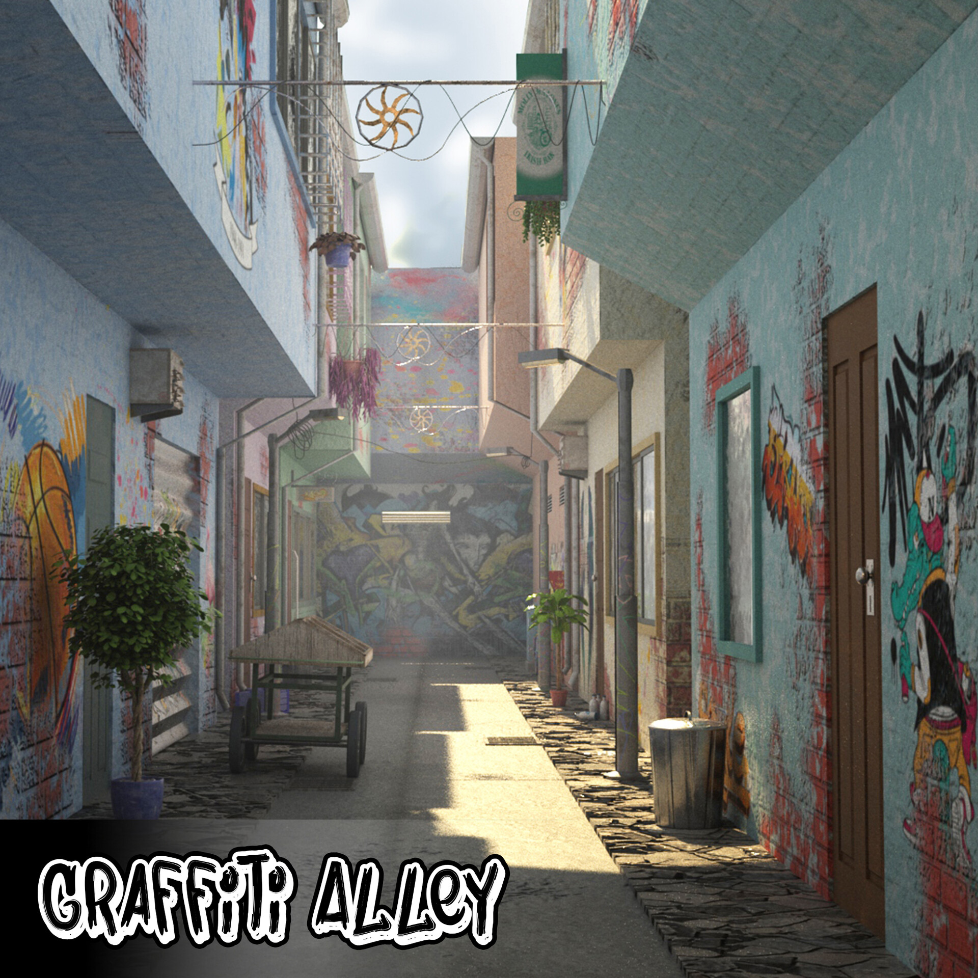 ArtStation - Graffiti Alley