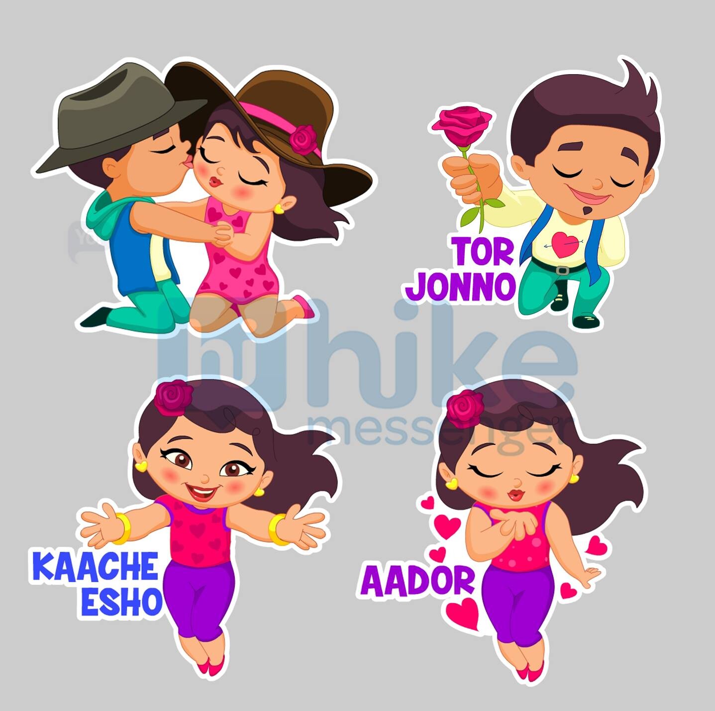 ArtStation - Hike chat app stickers