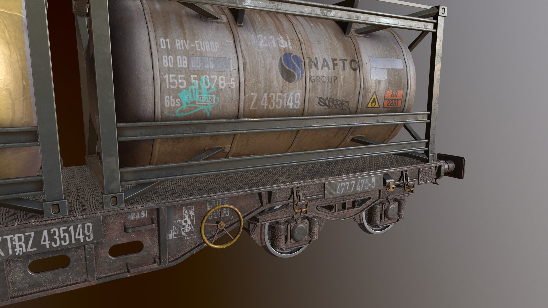 ArtStation - Rail wagon