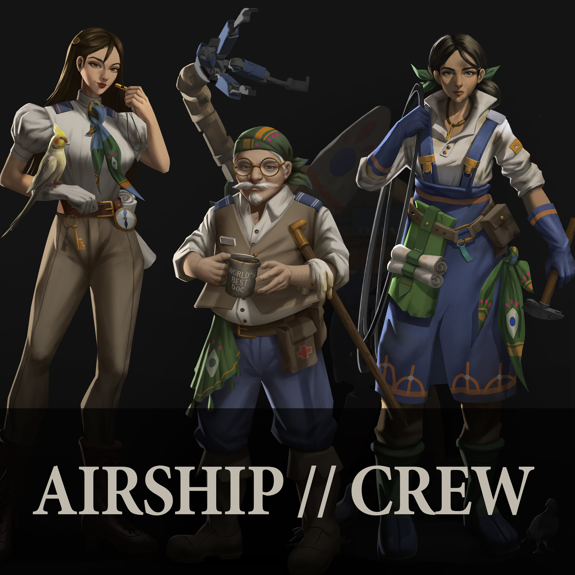 ArtStation - Airship // Crew concept