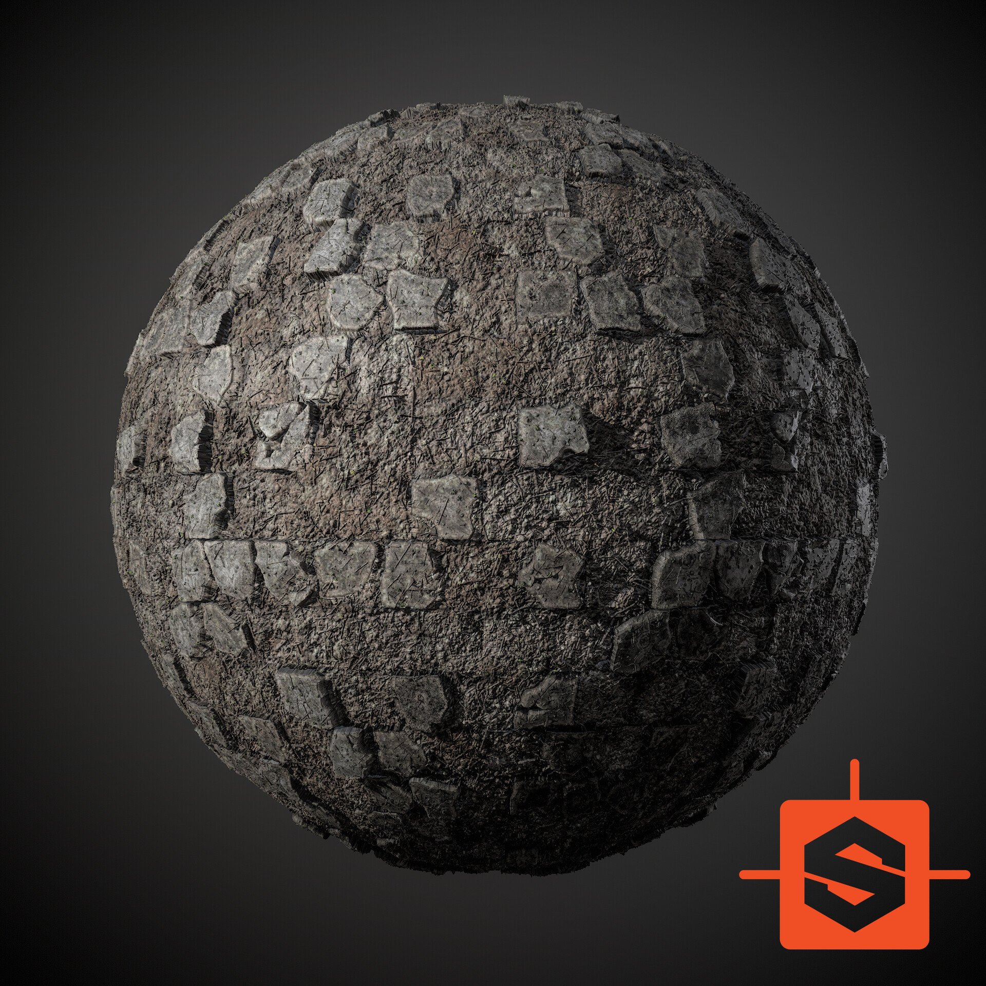 ArtStation - Cobblestone Material - Substance Designer