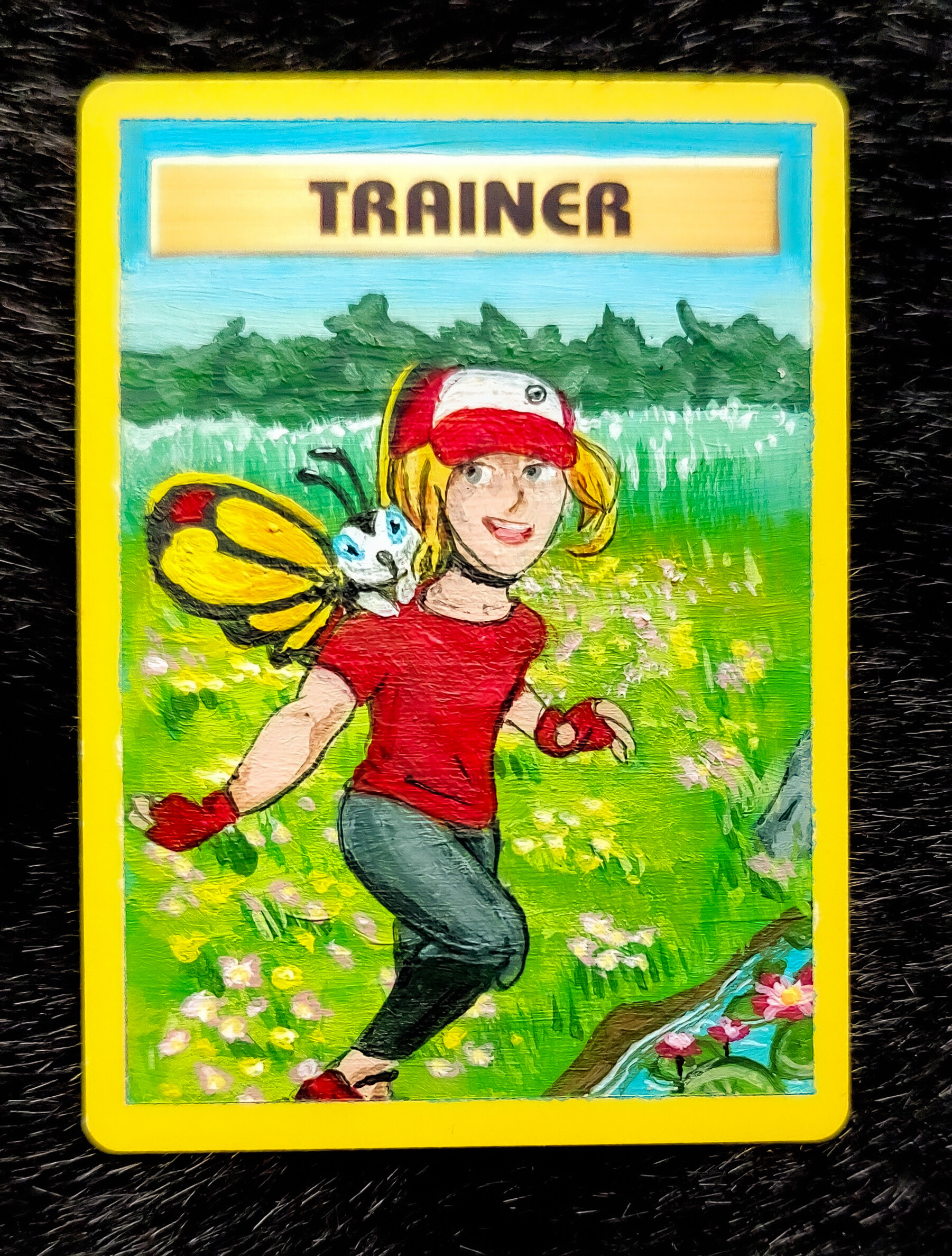 ArtStation - Painted Pokémon Trainer Cards