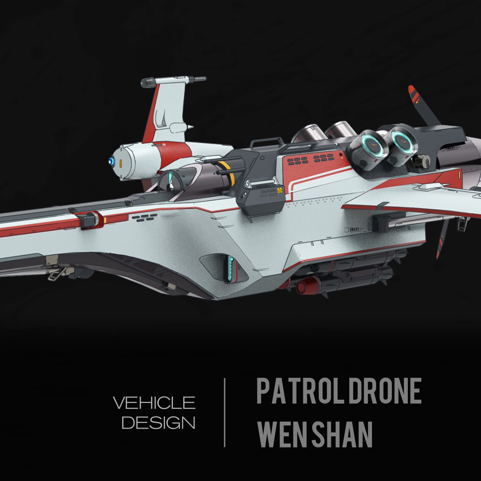 ArtStation - Patrol drone wen shan