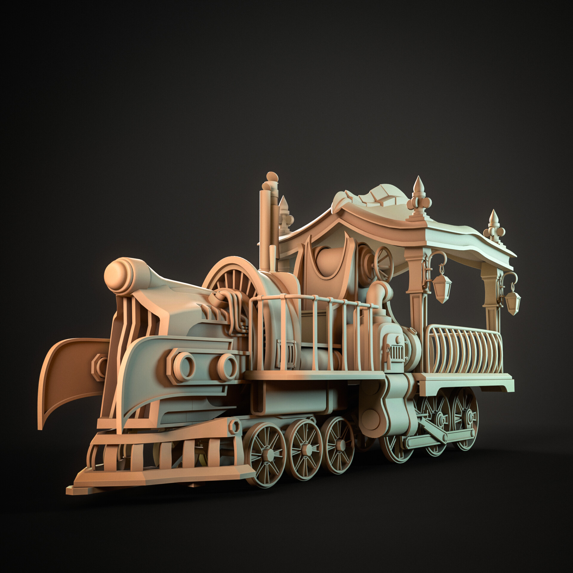ArtStation - Stylized Locomotive