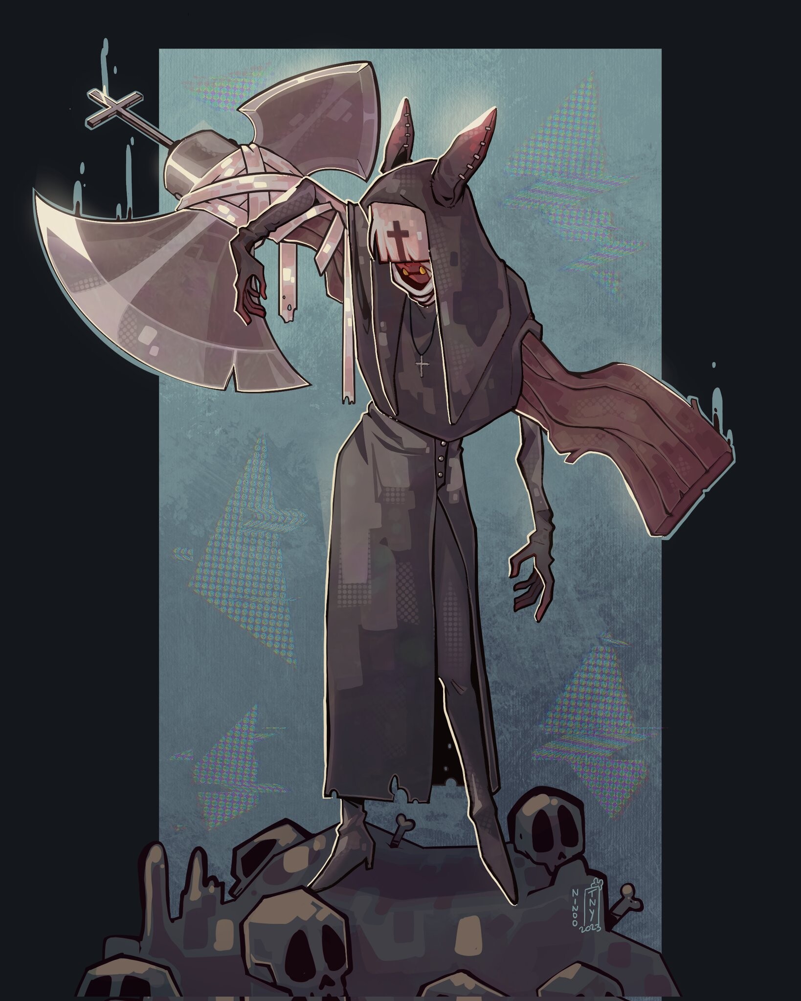 ArtStation - Killer Nun - Character Design Challenge
