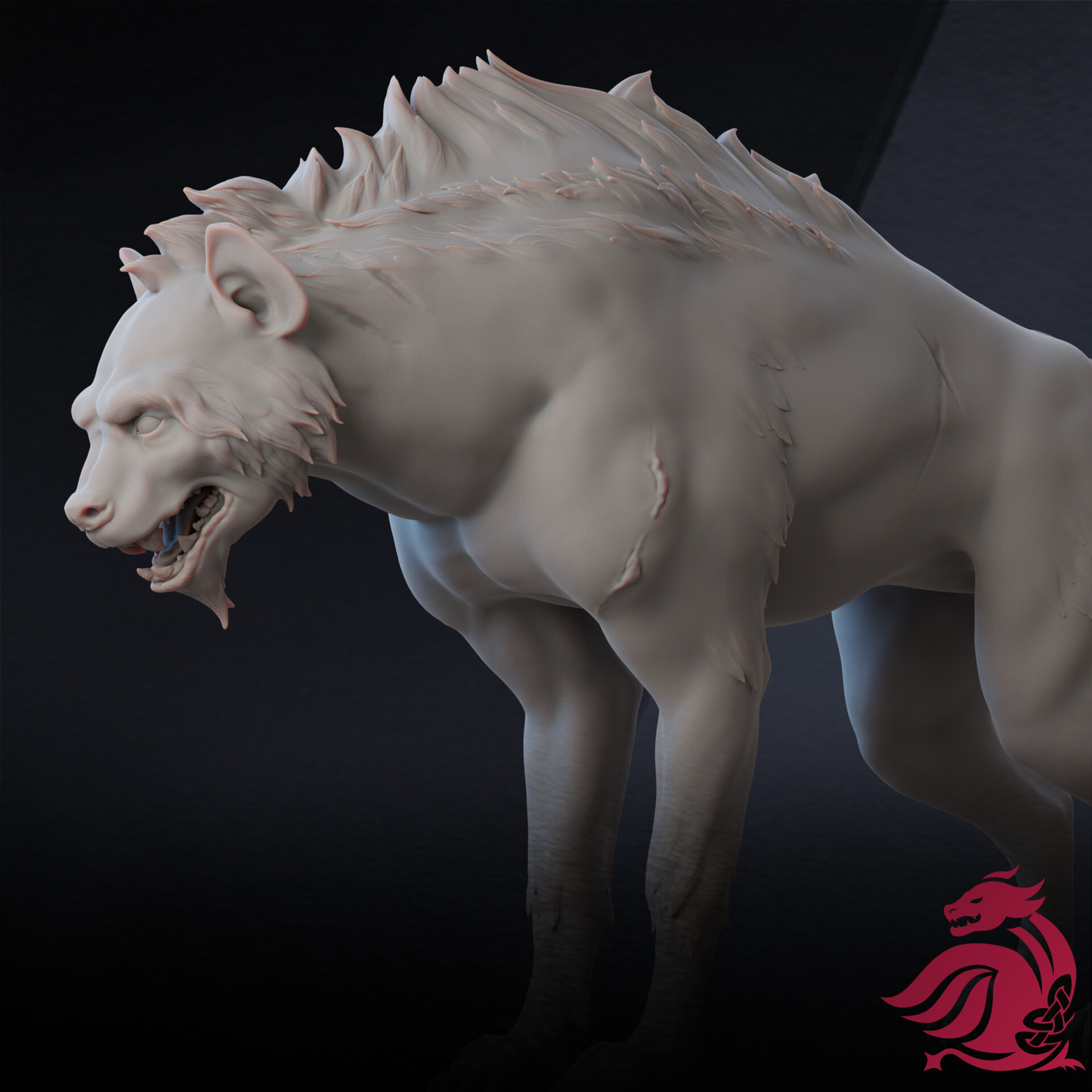 ArtStation - Working project: Hyaena