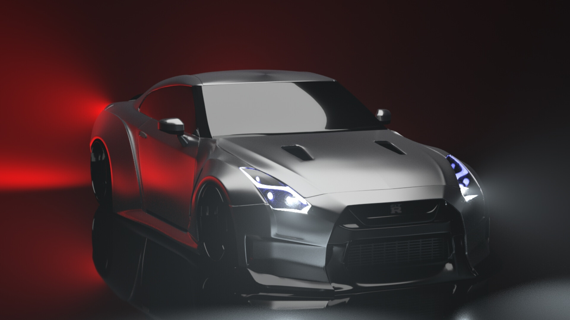 ArtStation - Nissan GTR CGI