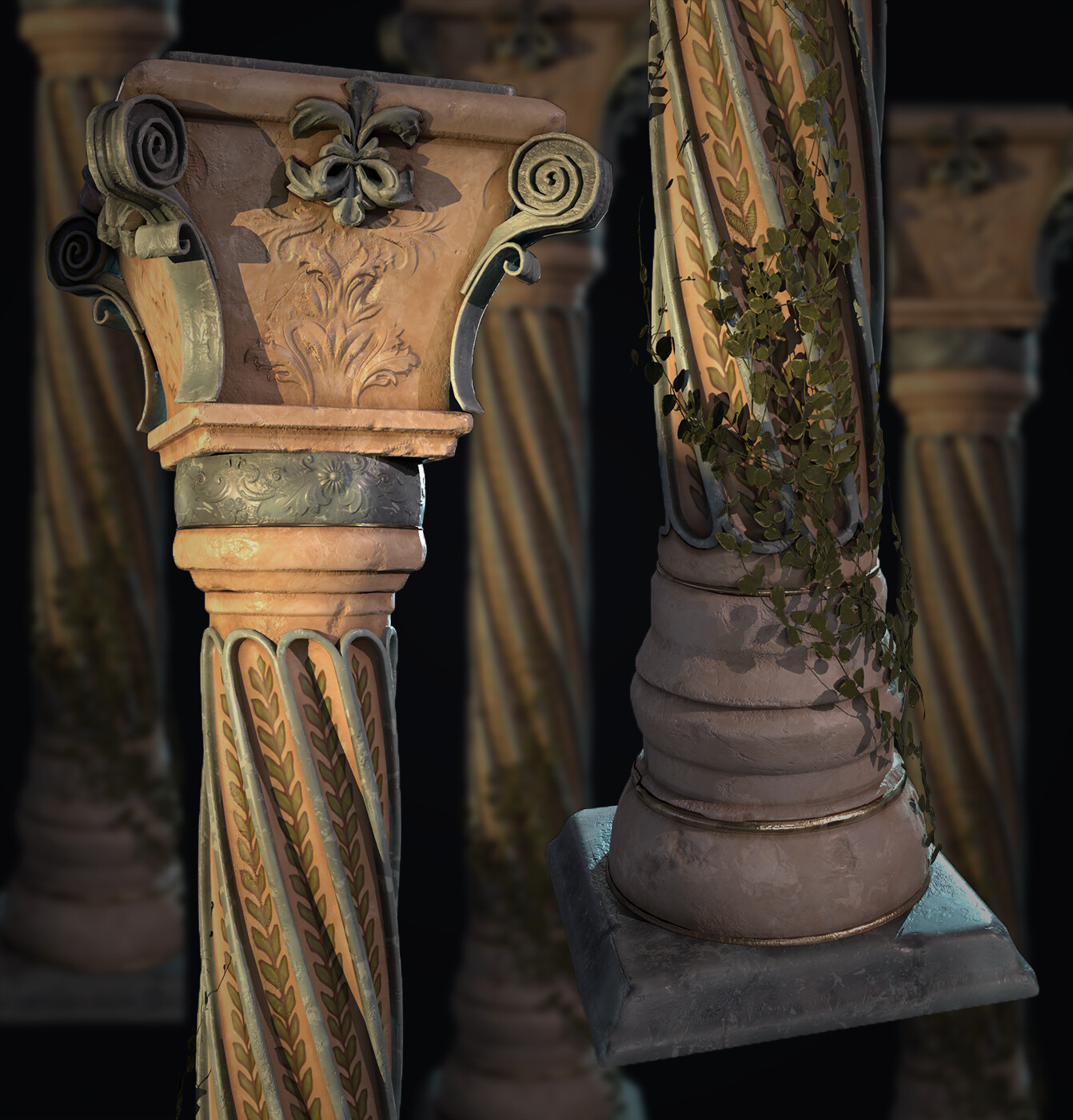 ArtStation - Greco-Roman Marble Column