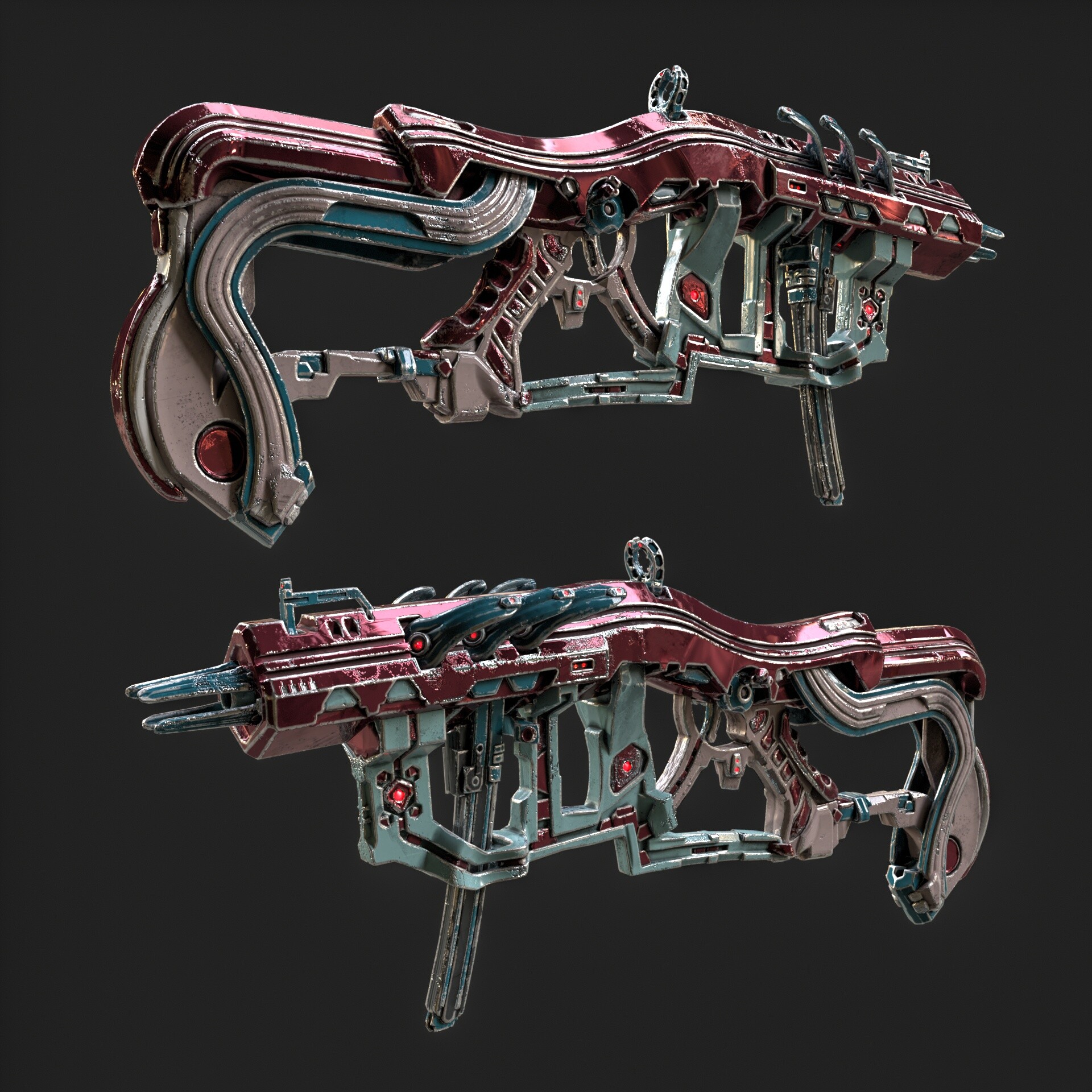 ArtStation - SPINE-CQB- Futuristic Weapon Model / Original Concept