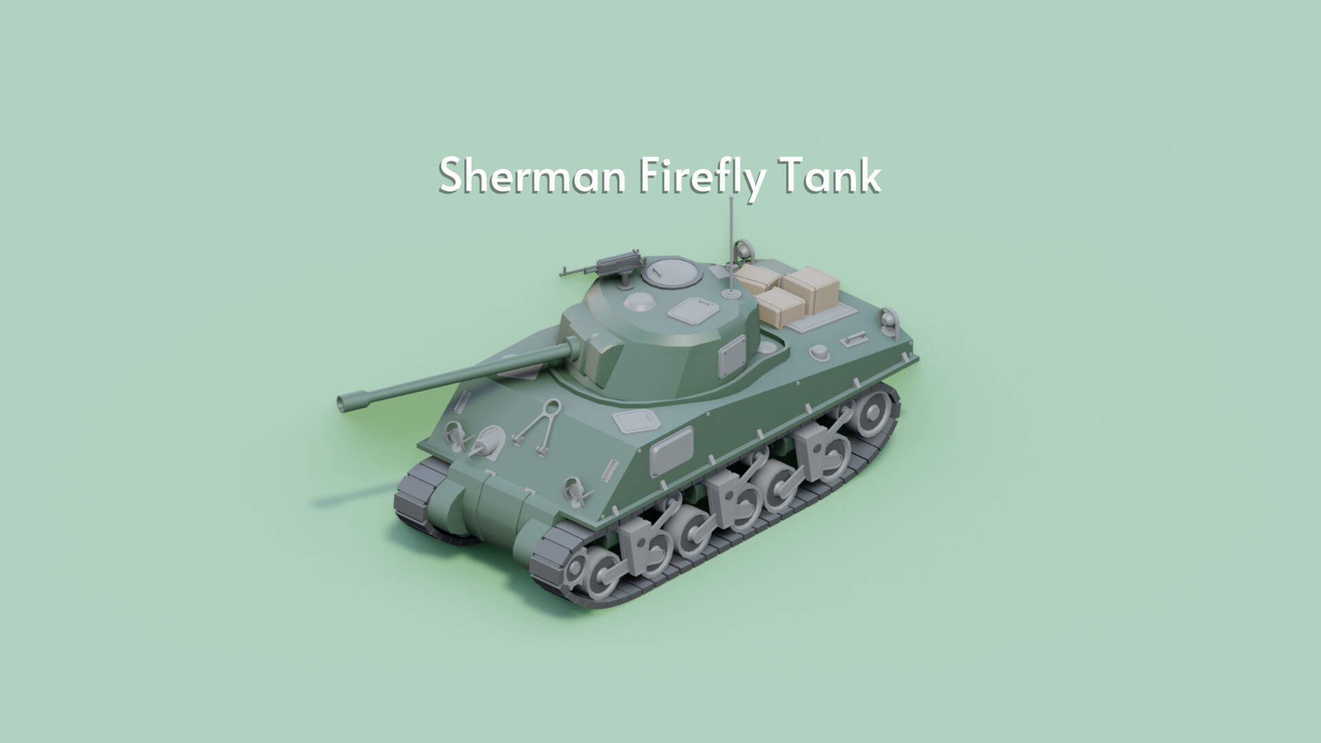 ArtStation - Sherman Firefly Tank