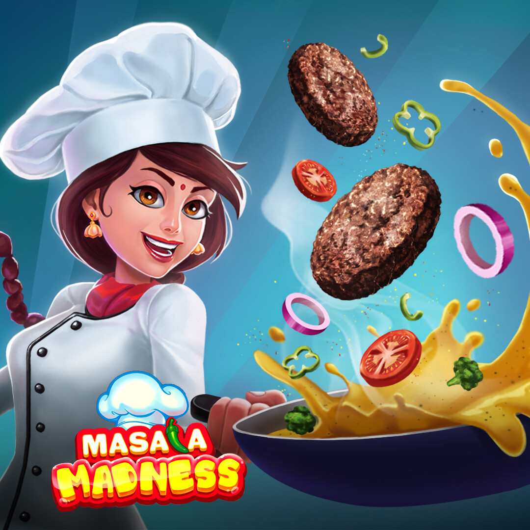 ArtStation - ASO Icon 02 - Masala Madness Mobile Cooking Game