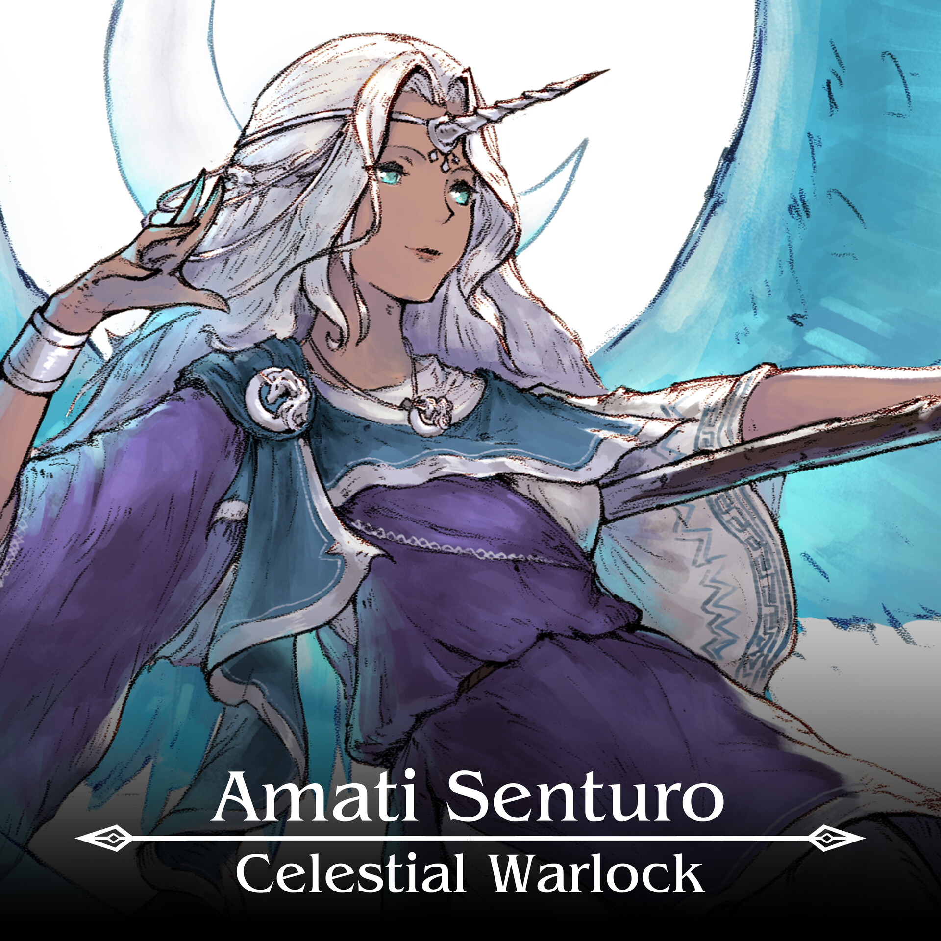 ArtStation - D&D - Amati Senturo, Priestess of Lurue