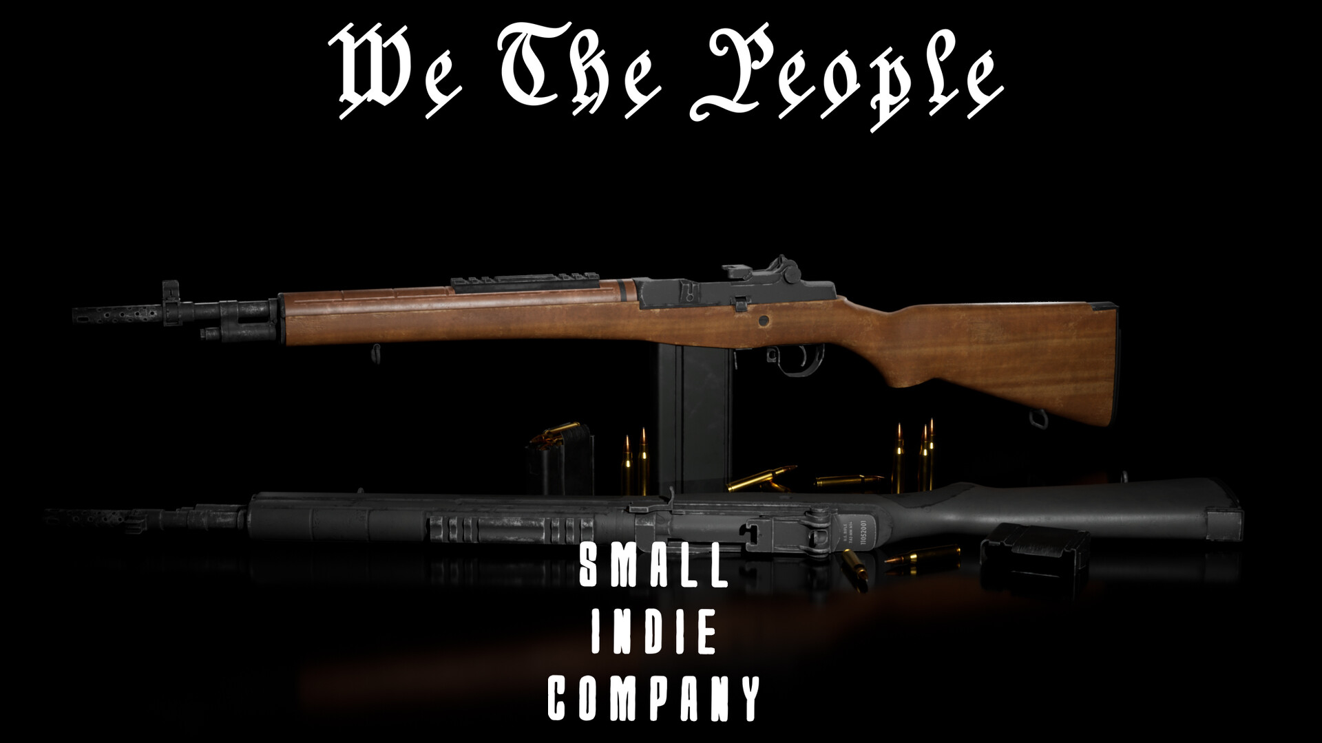 ArtStation - M14 rifle - wooden and plastic version