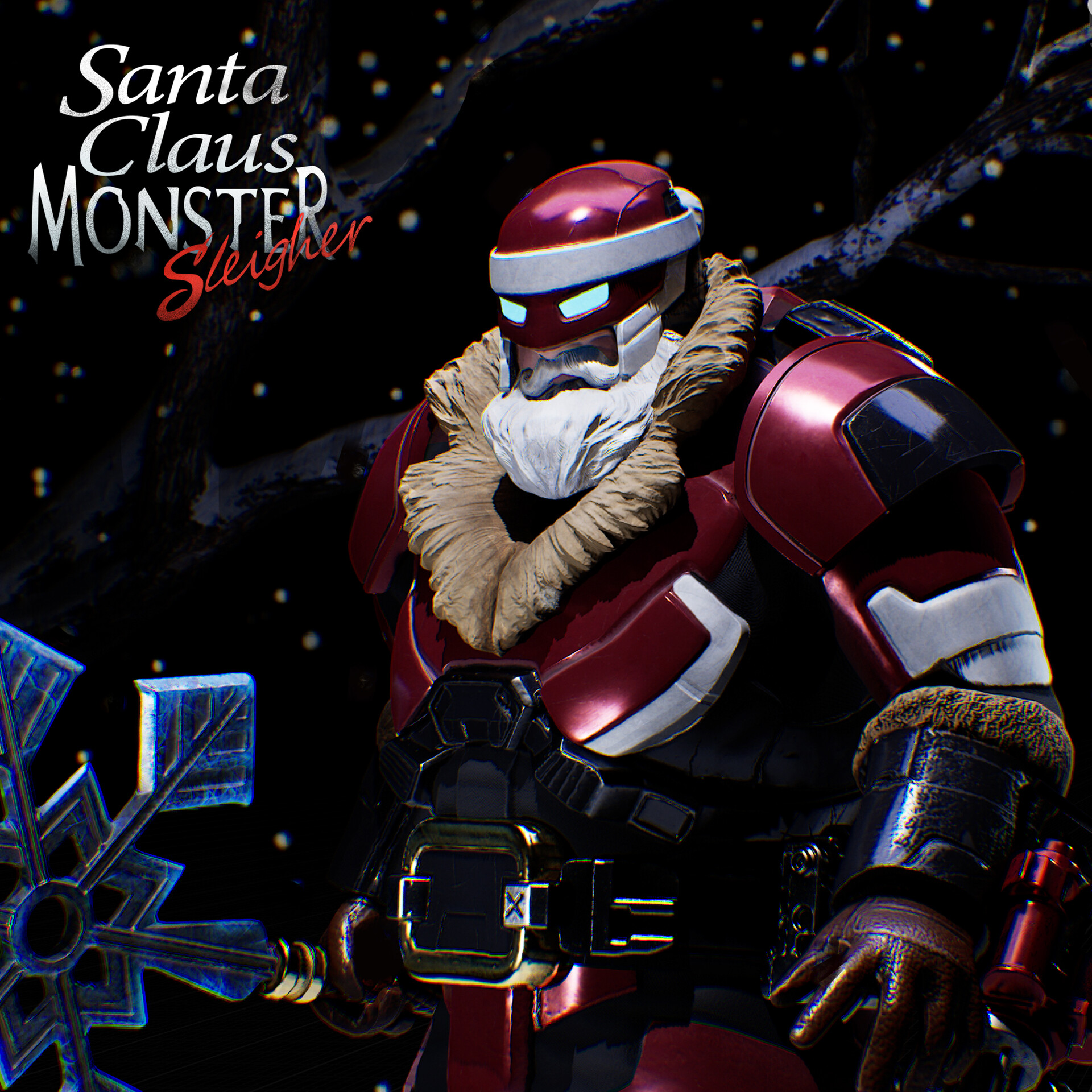 ArtStation - Santa Claus Monster Sleigher - Santa Turntable
