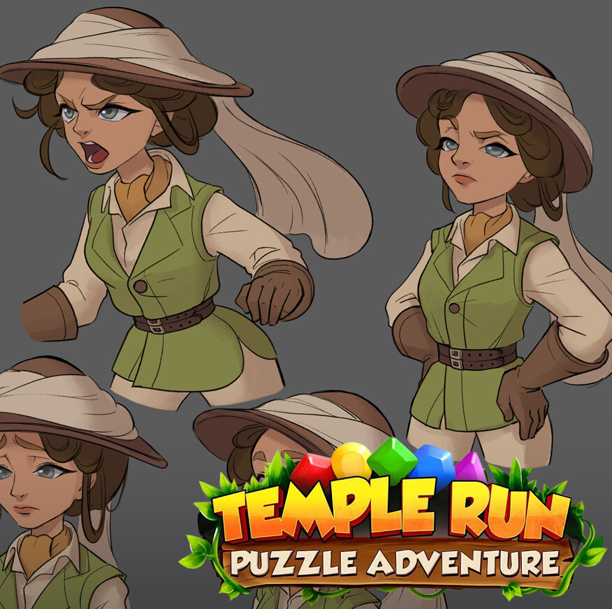 ArtStation - Temple Run Puzzle Adventures