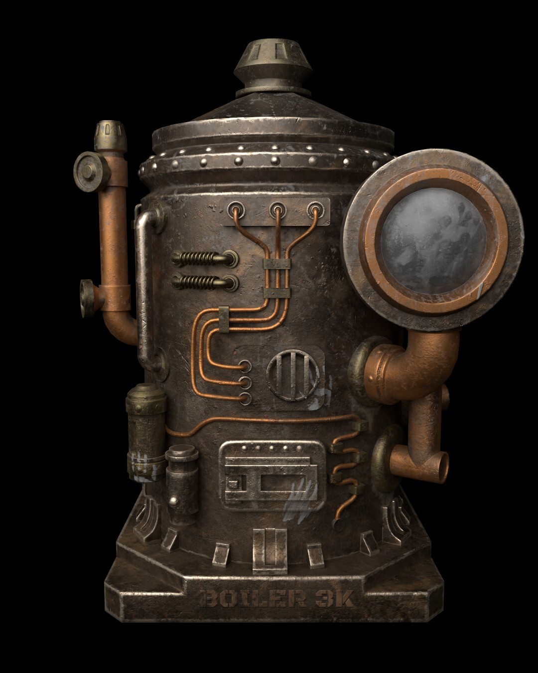 ArtStation - Steampunk boiler machine