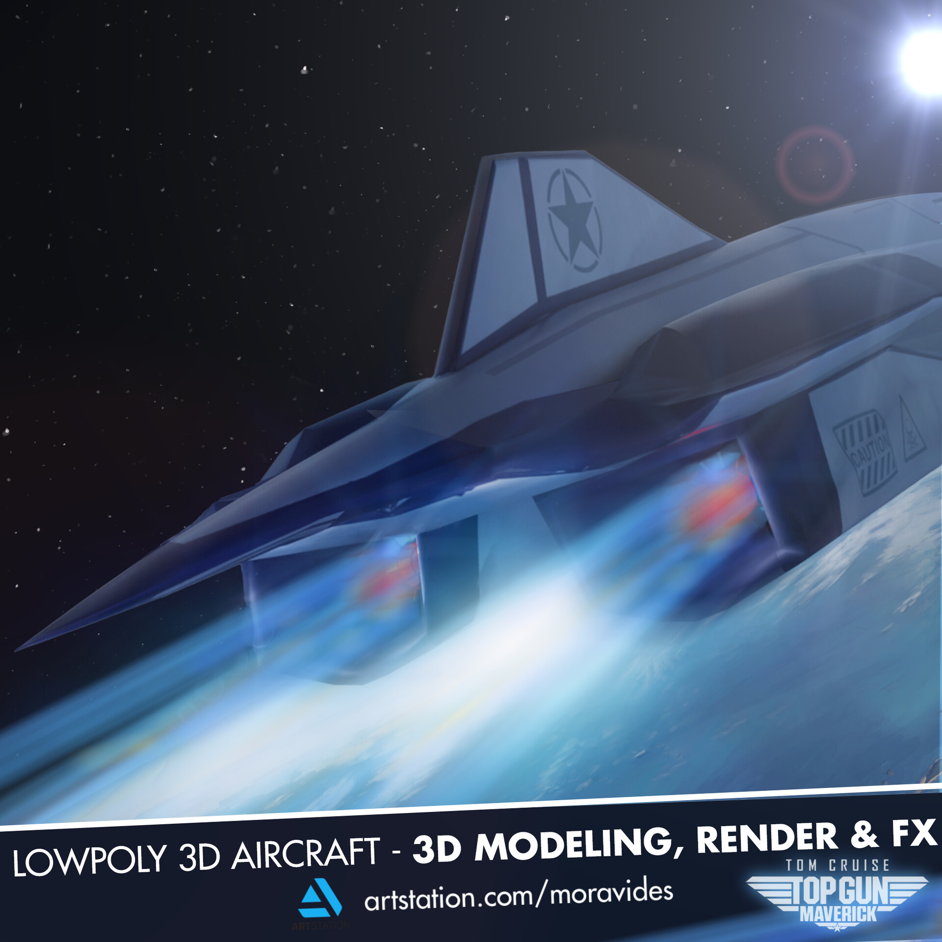 ArtStation - TopGun: Maverick Lockheed Martin SR72 Darkstar