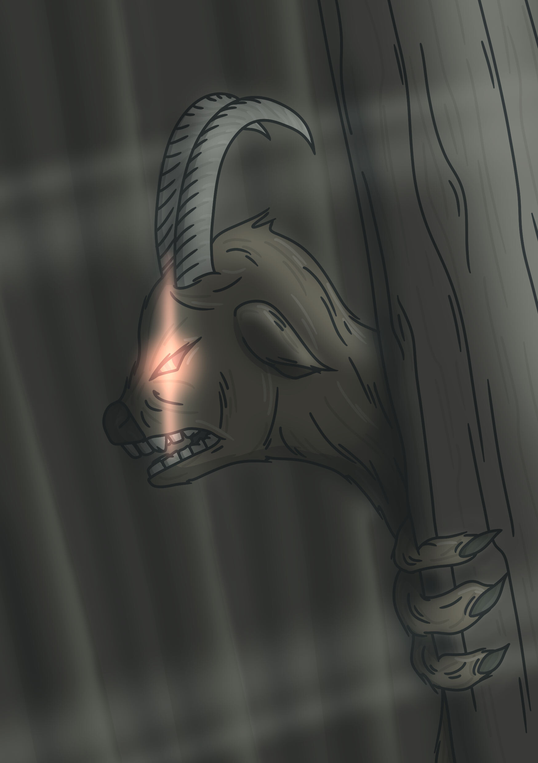 ArtStation - Cryptid Cards - Jersey Devil