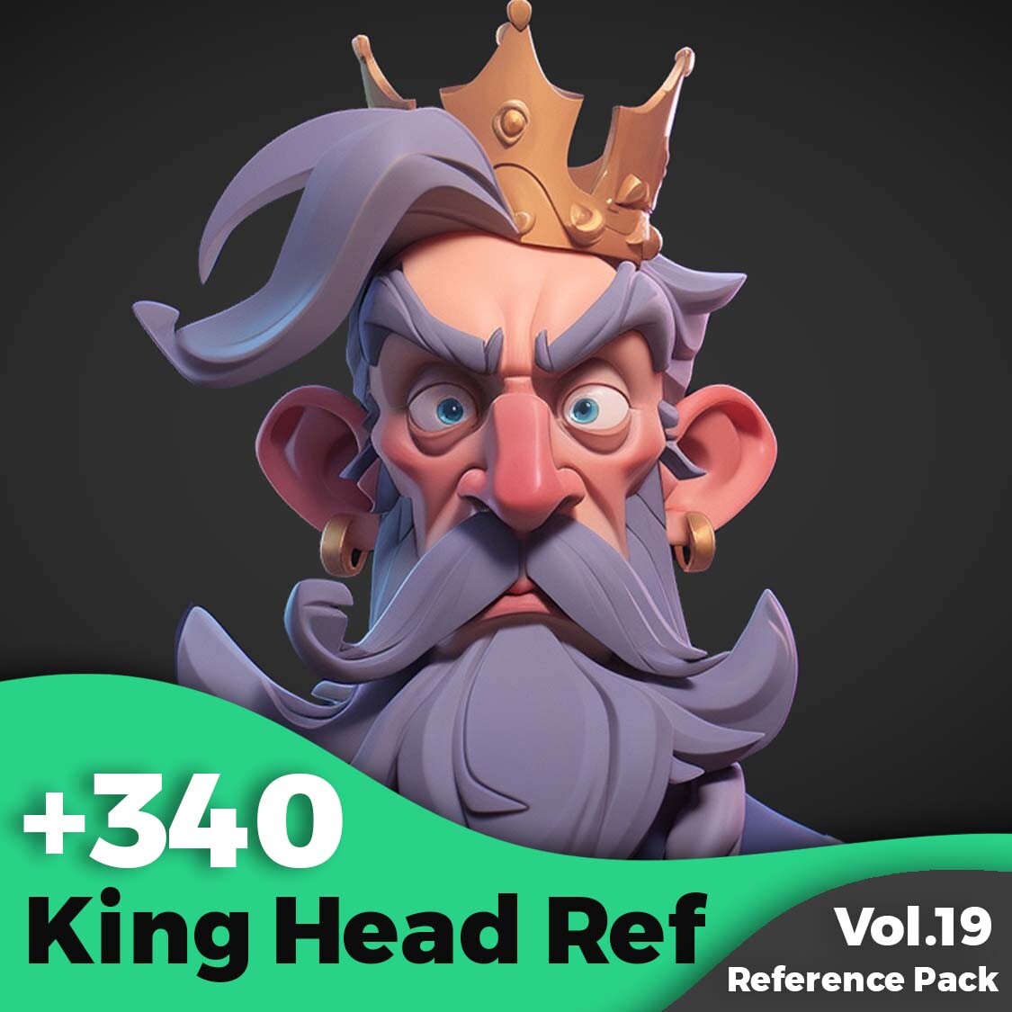 ArtStation - +340 King Head References (4k)