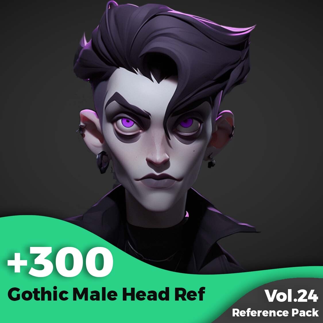 ArtStation - +300 Gothic Male Head References (4k)