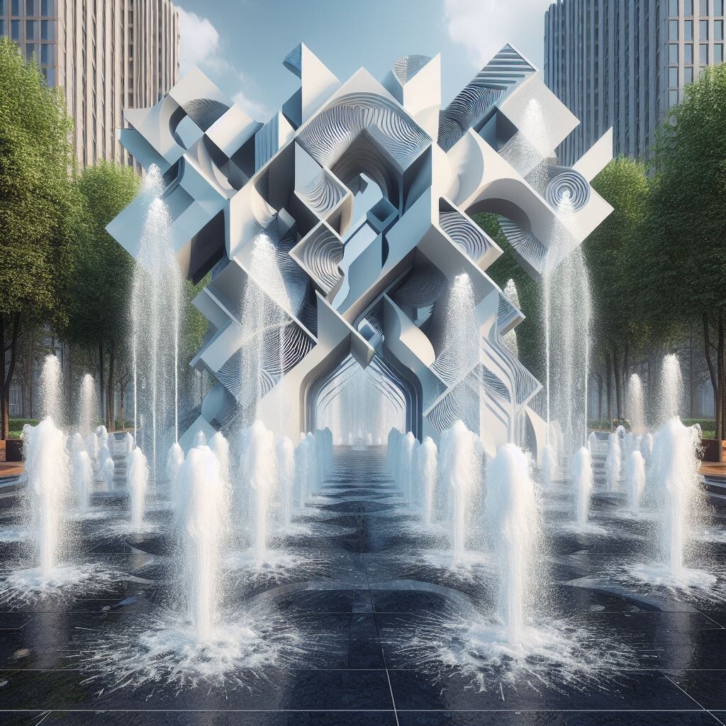 ArtStation - Fountain. Geometric