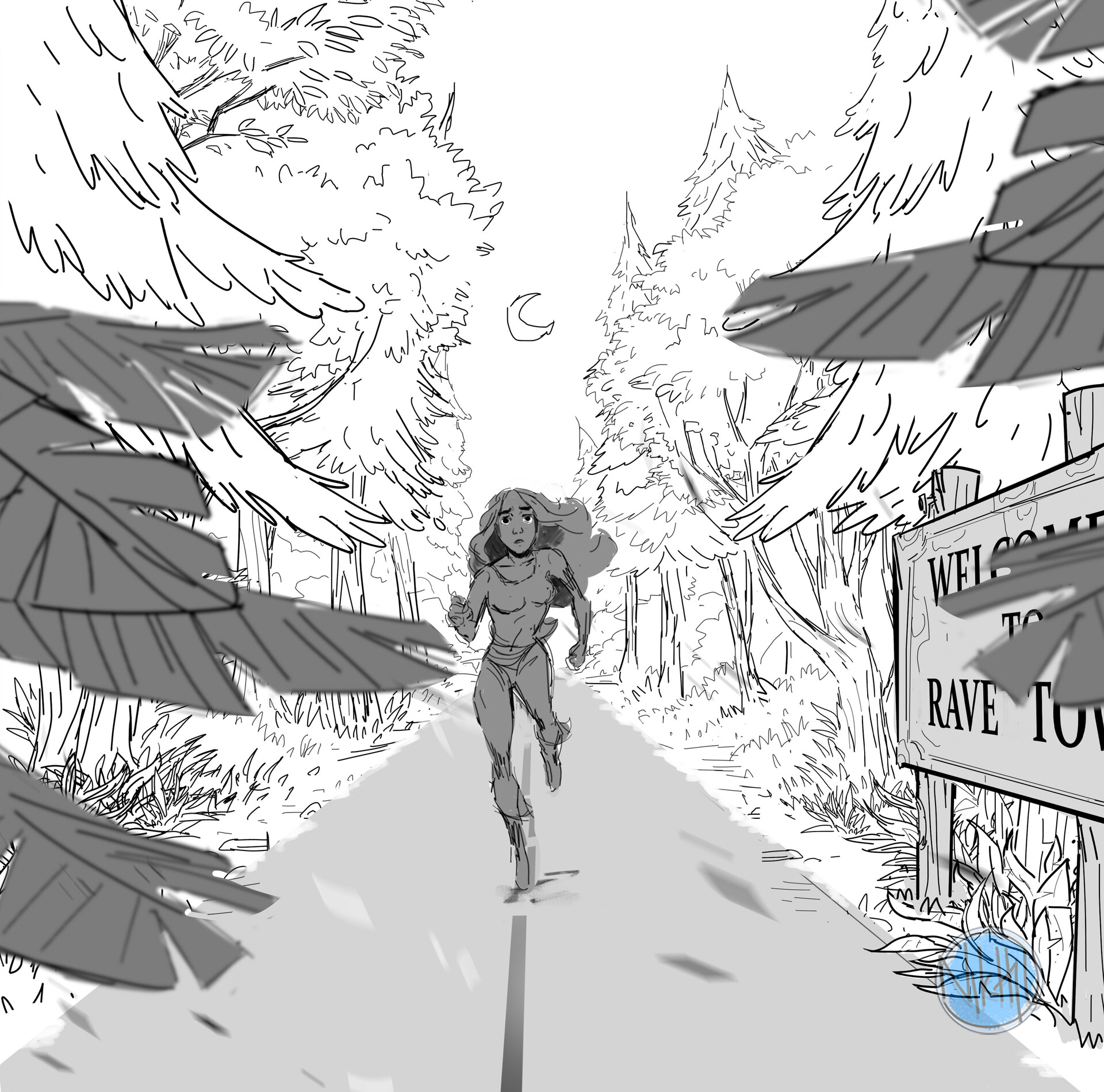 ArtStation - Line art_Game project