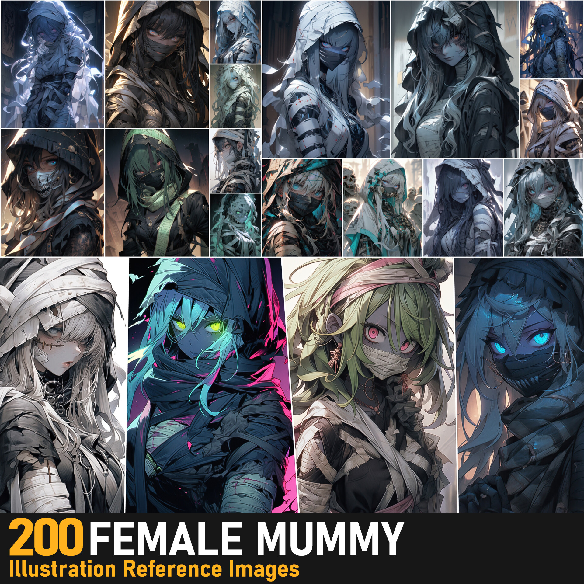 ArtStation - Female Mummy VOL.49|4K Reference Images