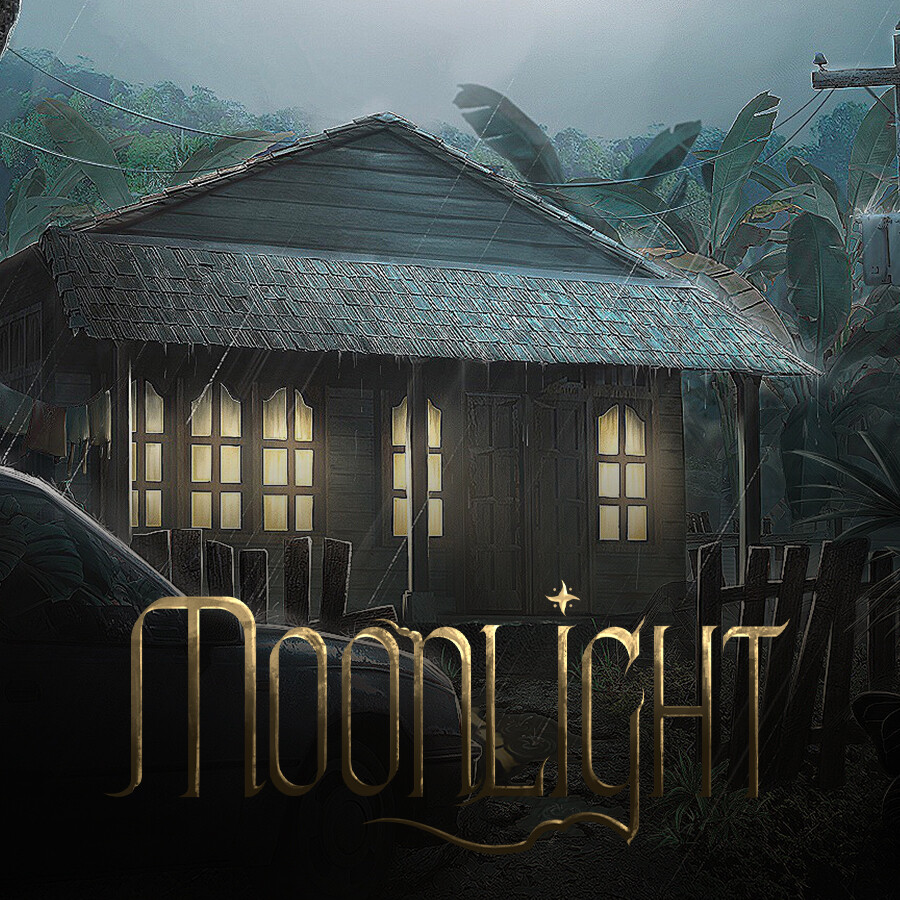 ArtStation - Moonlight - Grandma's House Key Art