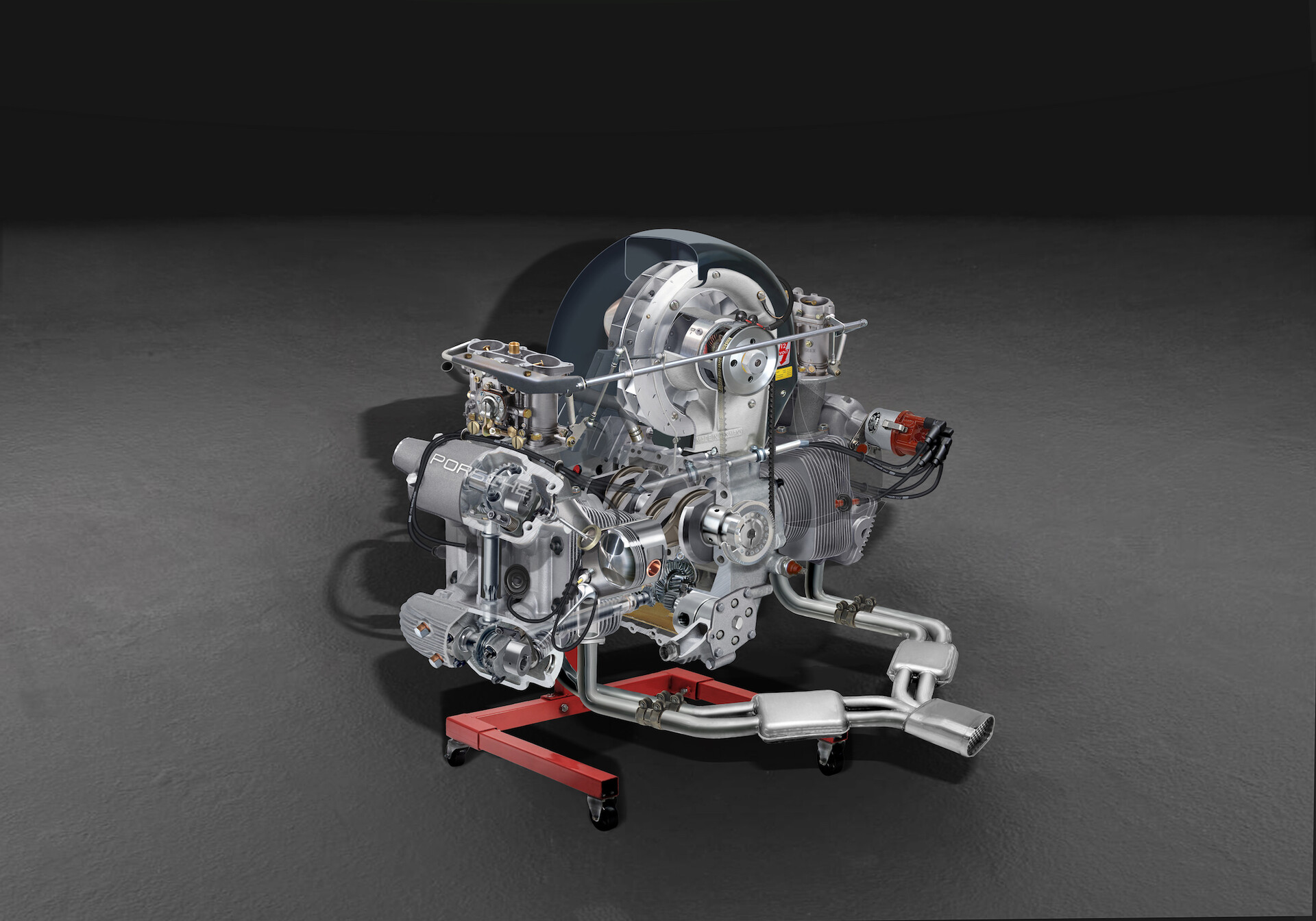 Tailor made Cutaways - Porsche 4-cam engine in detail (type 547 ...